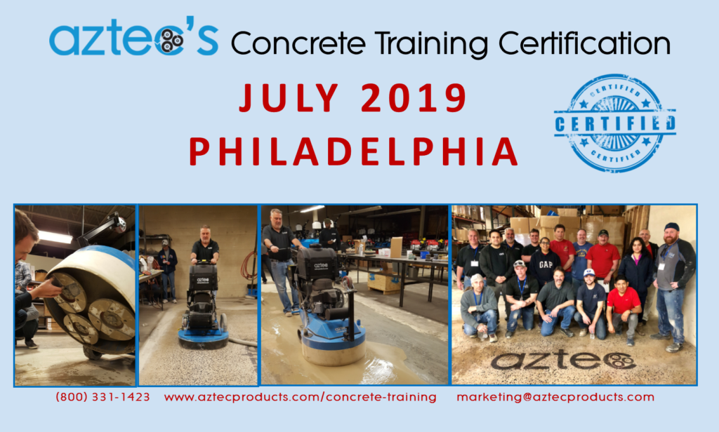 Concrete Training Certification – July 2019 | Aztec Products