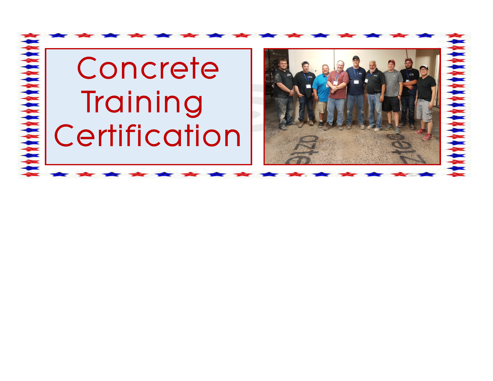Concrete Training Program | Aztec Products