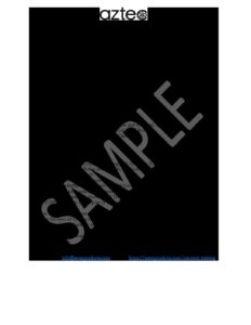 Concrete Training – Welcome Letter Itinerary – SAMPLE | Aztec Products